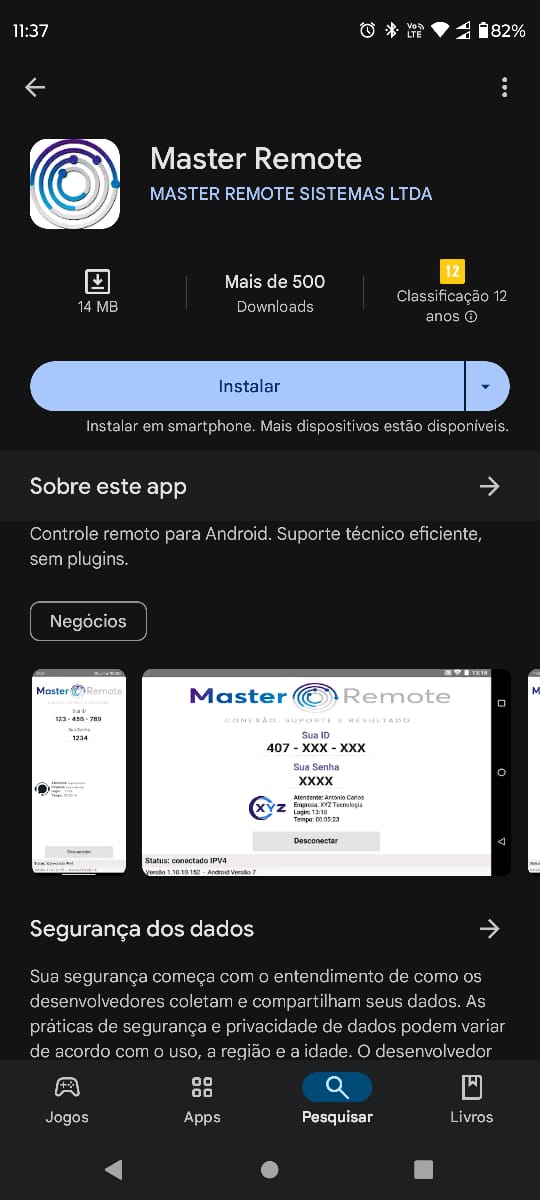 Instalação do Master Remote Android – Master Remote